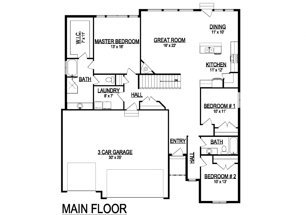 JAMI MAIN FLOOR PLAN | Lightyear Homes | Utah Custom Home Builder