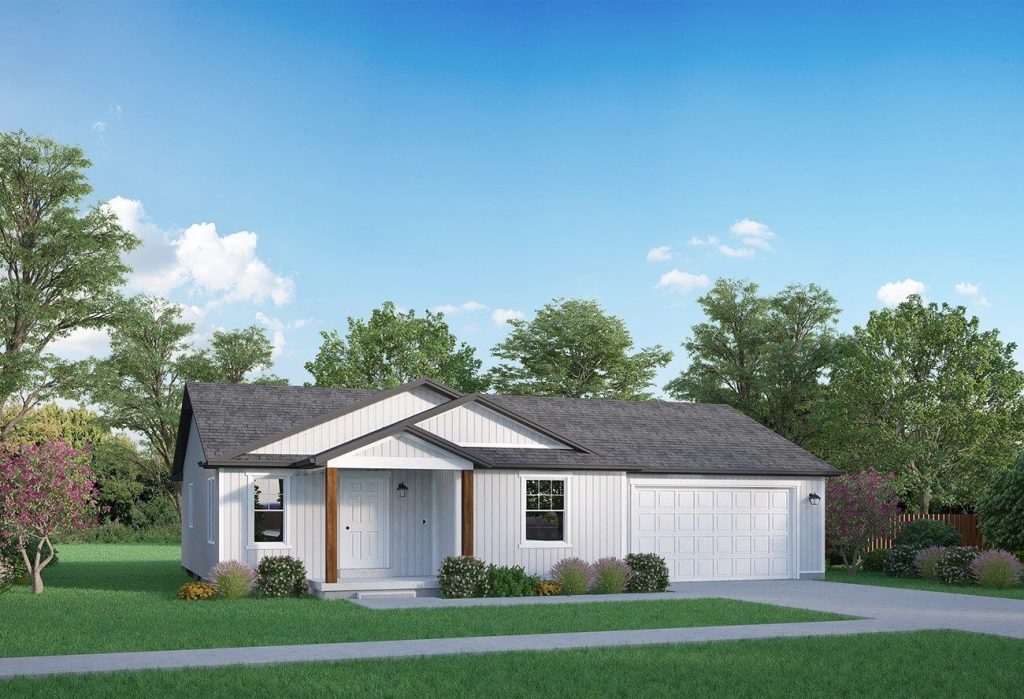 Holly Front Elevation | Lightyear Homes | Utah Custom Home Builder